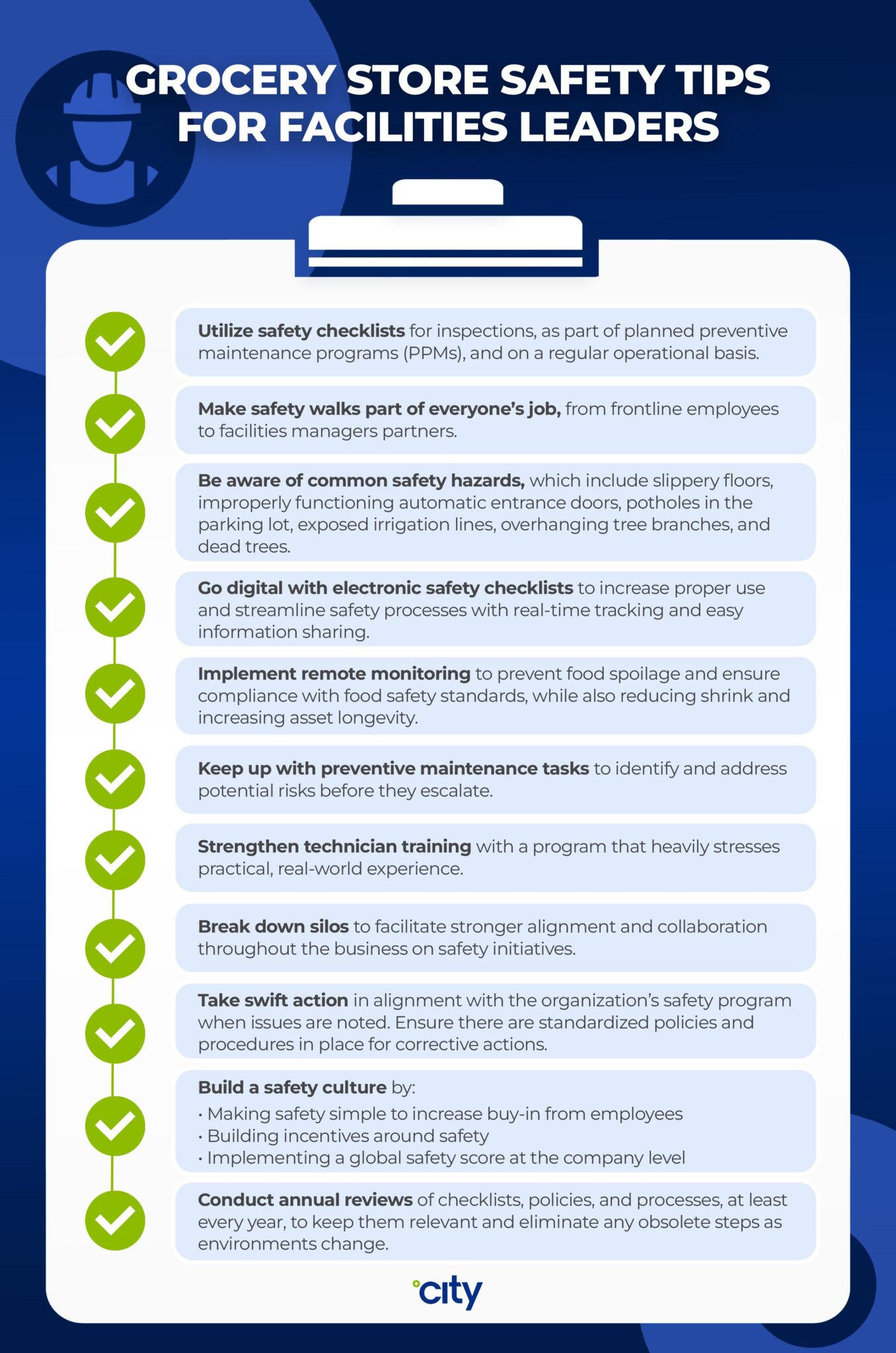 Grocery Store Safety Checklist: Tips for Facilities Leaders - City ...